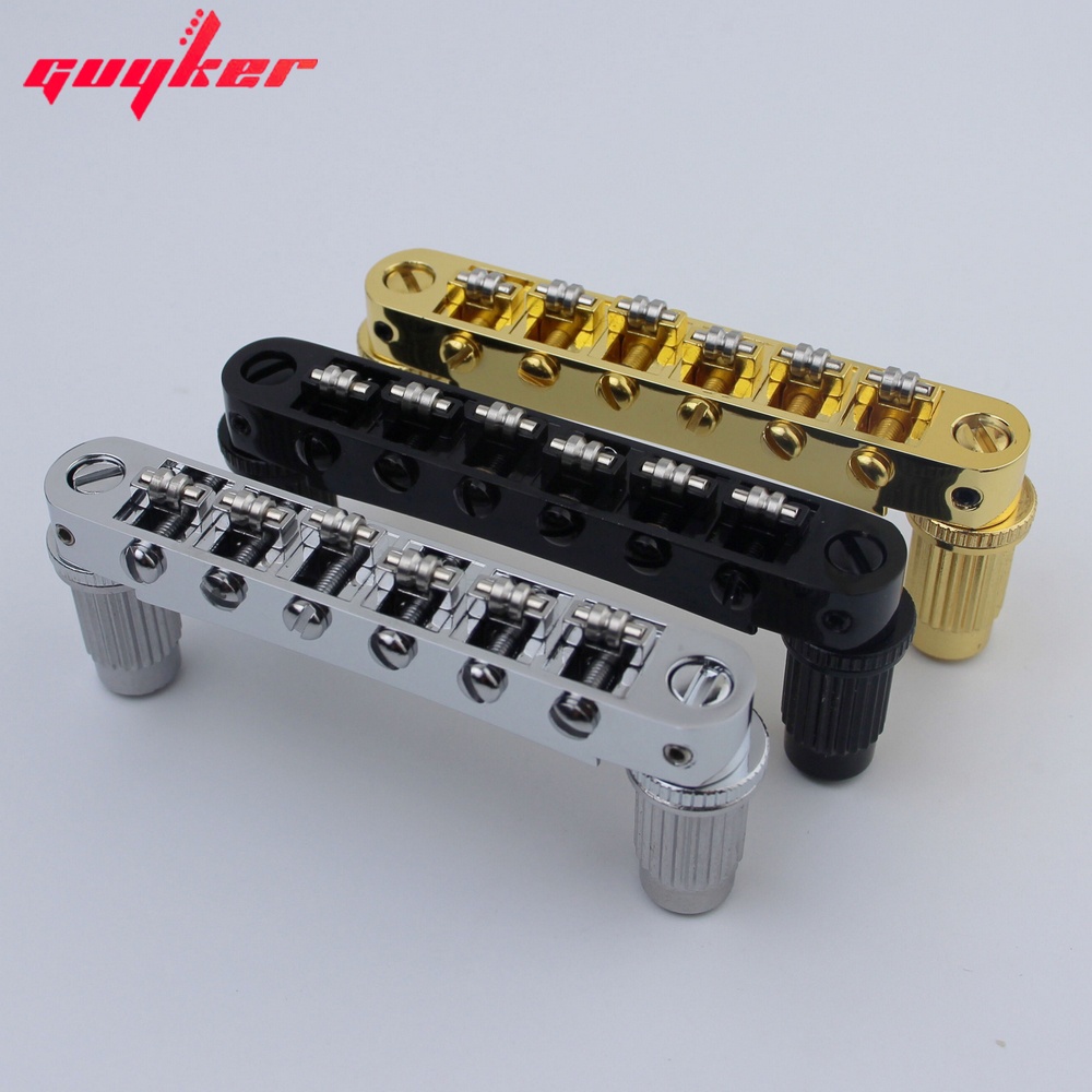 Guyker Tune-O-Matic Roller Saddle Guitar Bridge For LP SG 6 String ...