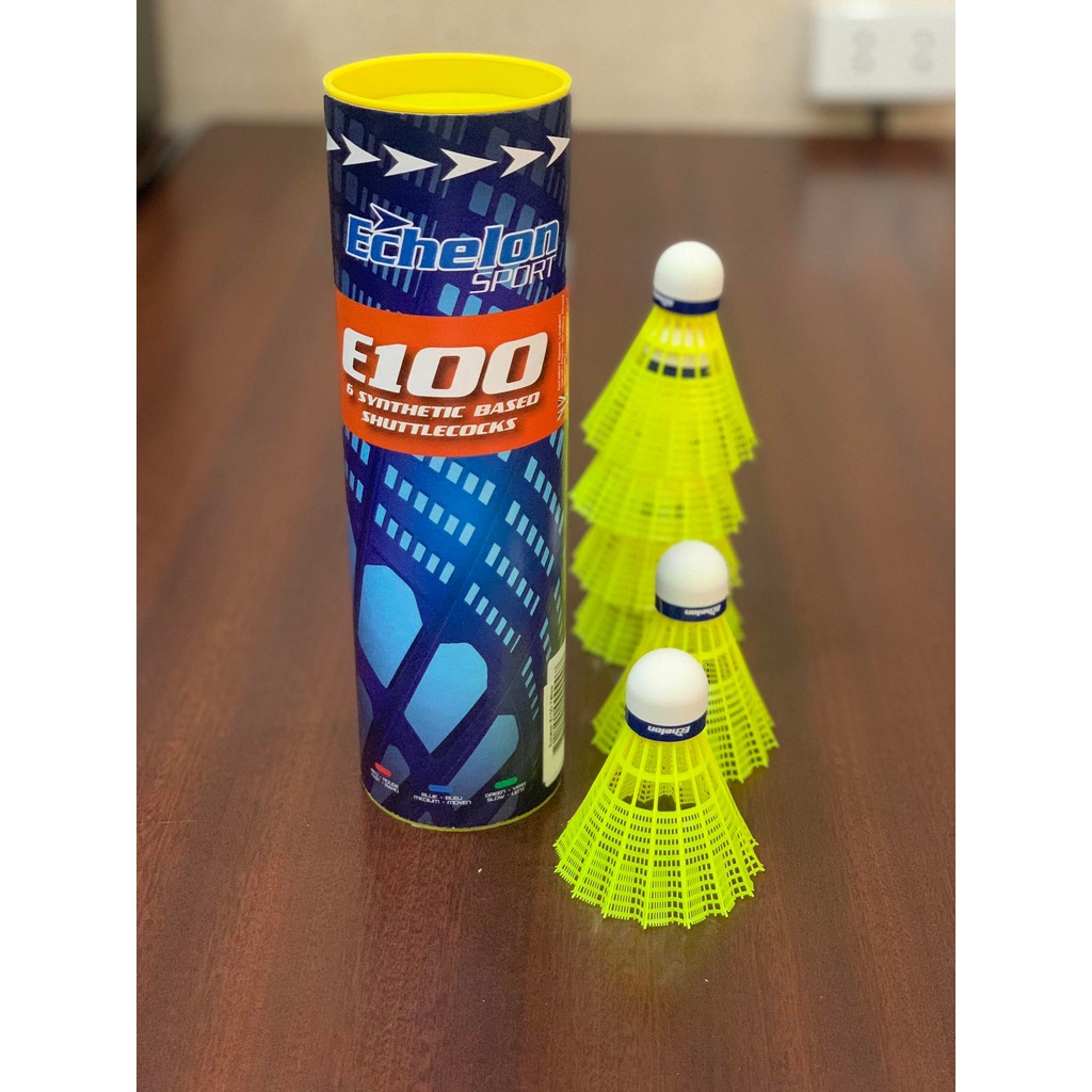 Badminton Shuttlecock Synthetic Echelon Brand E100 (Piece) | Shopee ...