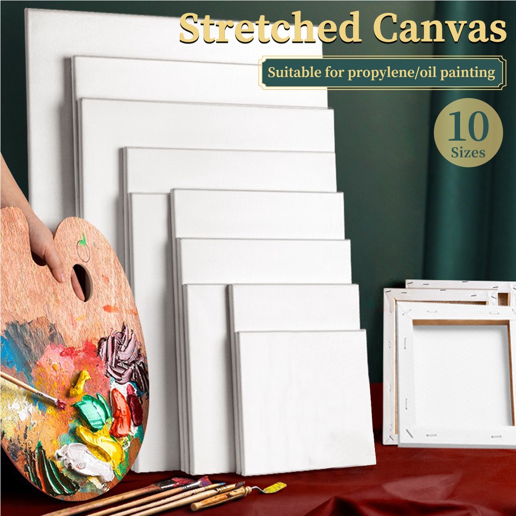 Canvas Board for Painting Plain with Wooden Frame 100% Cotton for Oil ...