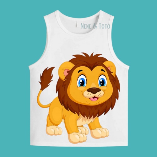 NENE & TOTO 1 PC Kids White Sando Shirts Tops for Boys Clothes Wild ...