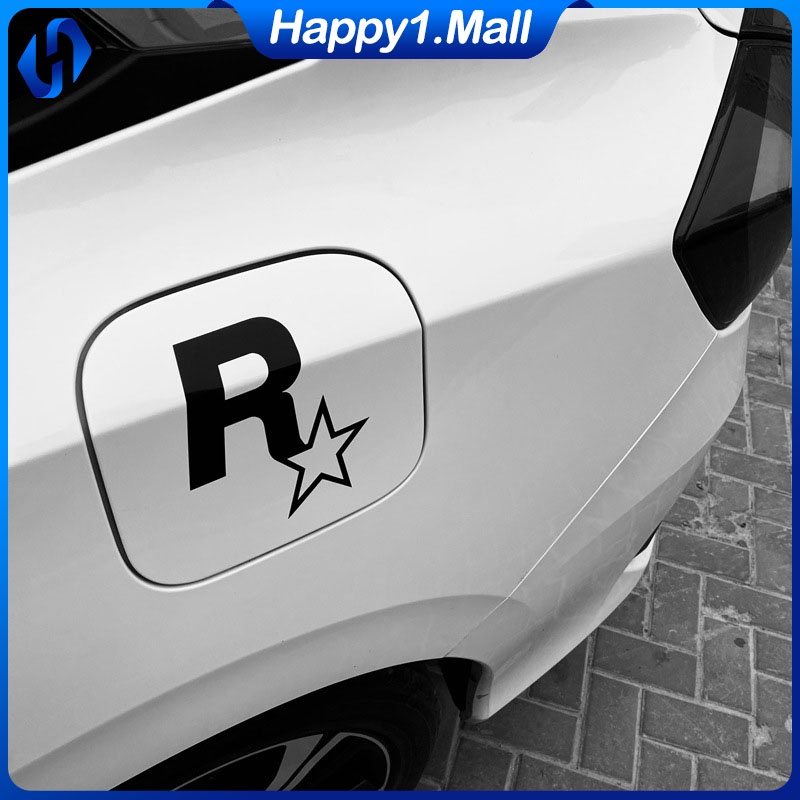 Car Sticker JDM GTA5 Flying R Star Car Sticker Triangle Window Plus Gas ...