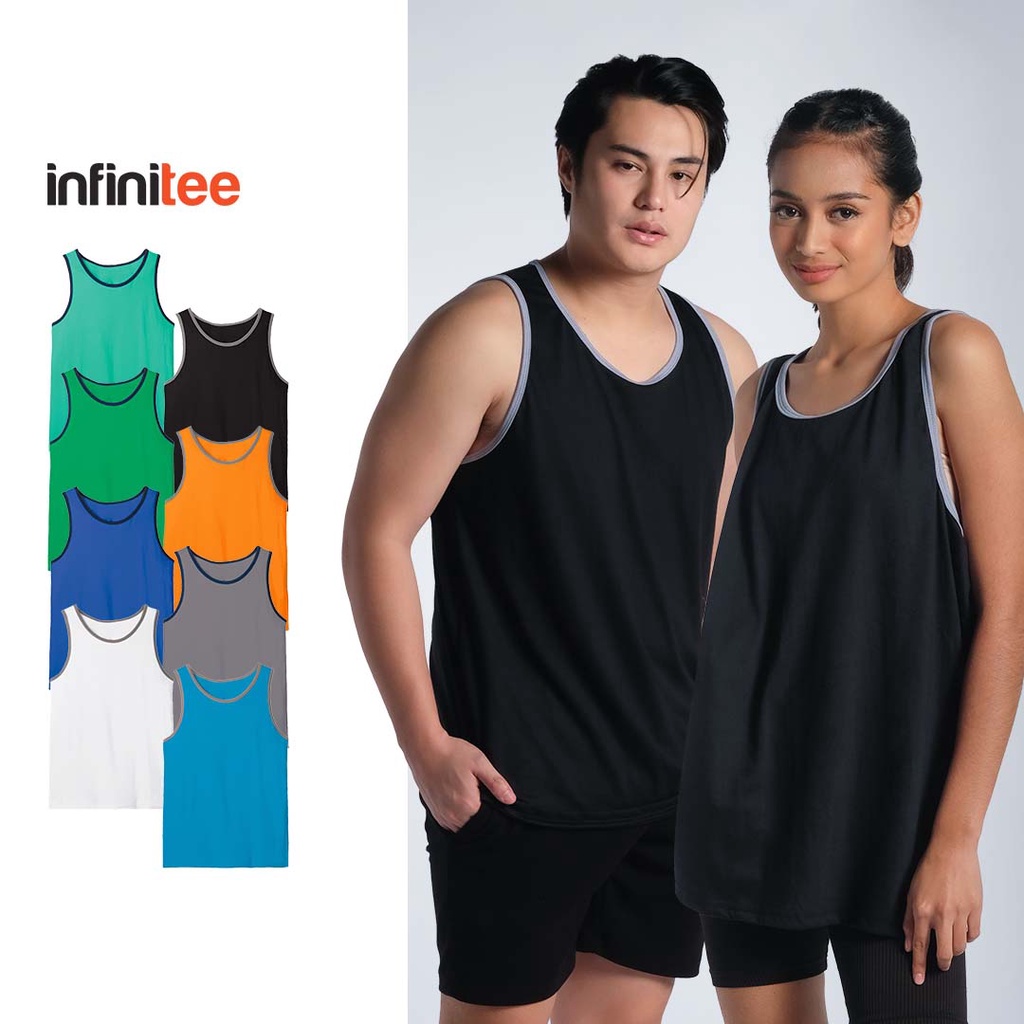 Infinitee Combi Plain Sando For Men Women Sleeveless Tank Tops Cotton ...
