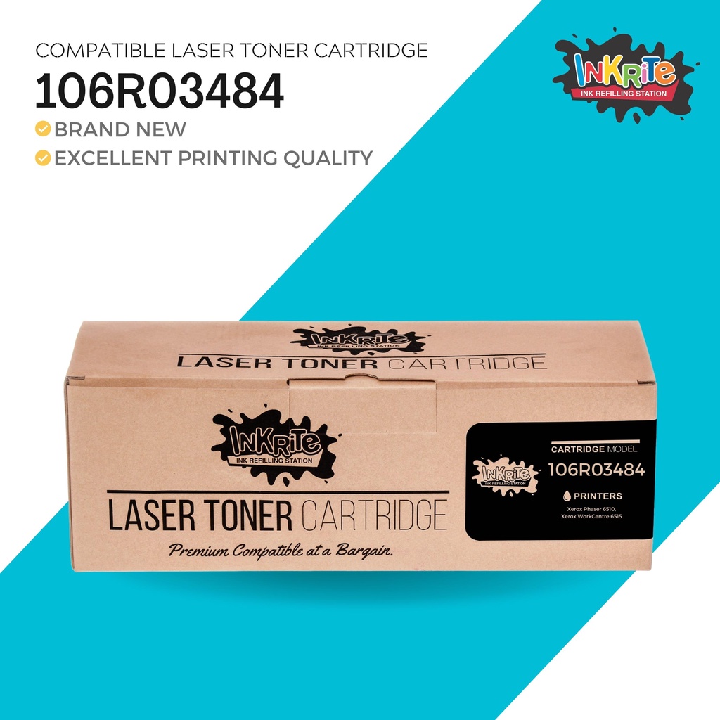 Inkrite Compatible Laser Toner Cartridge 106R03484 106R03485 106R03486 ...