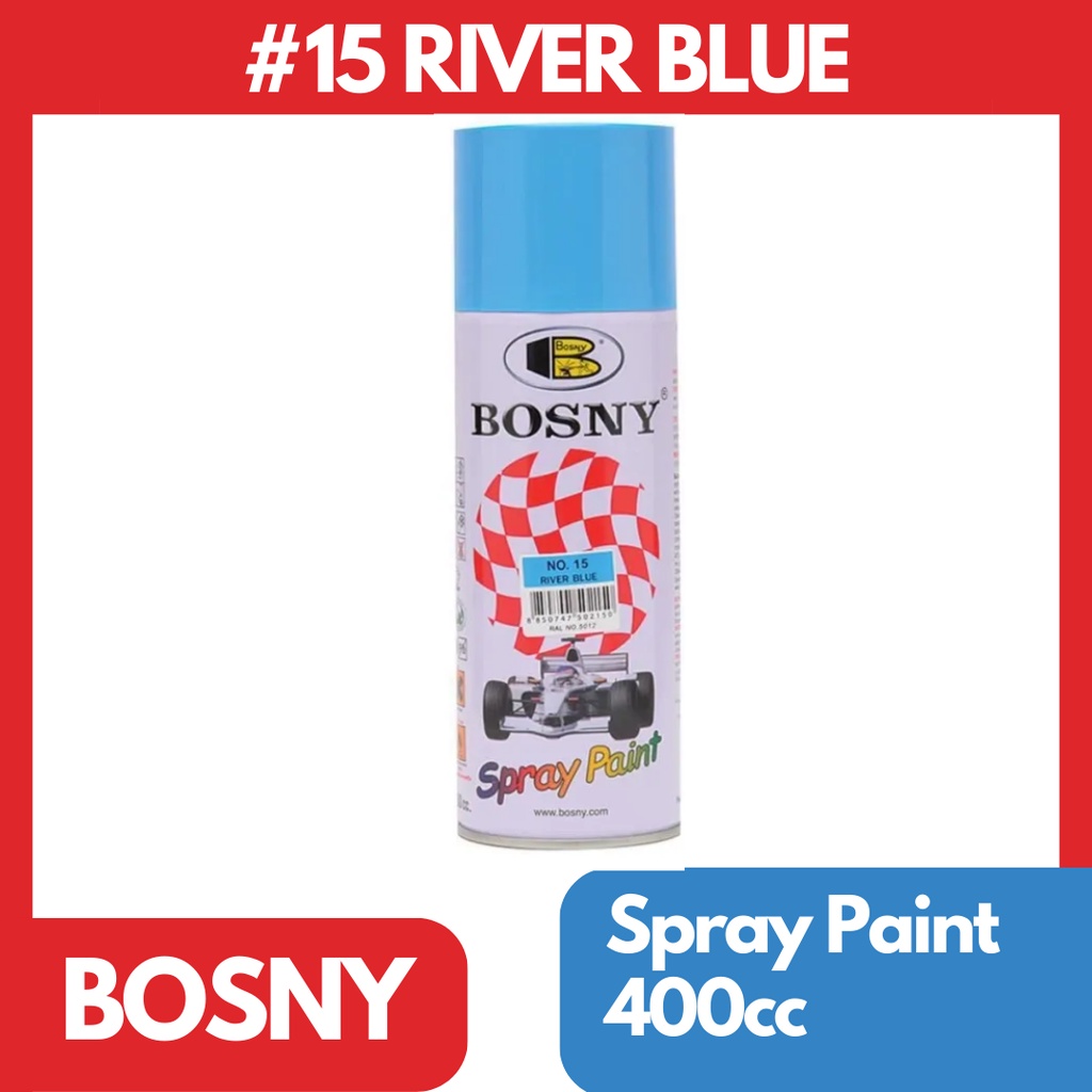 Bosny #15 River Blue Original Acrylic Spray Paint 400cc | Shopee ...