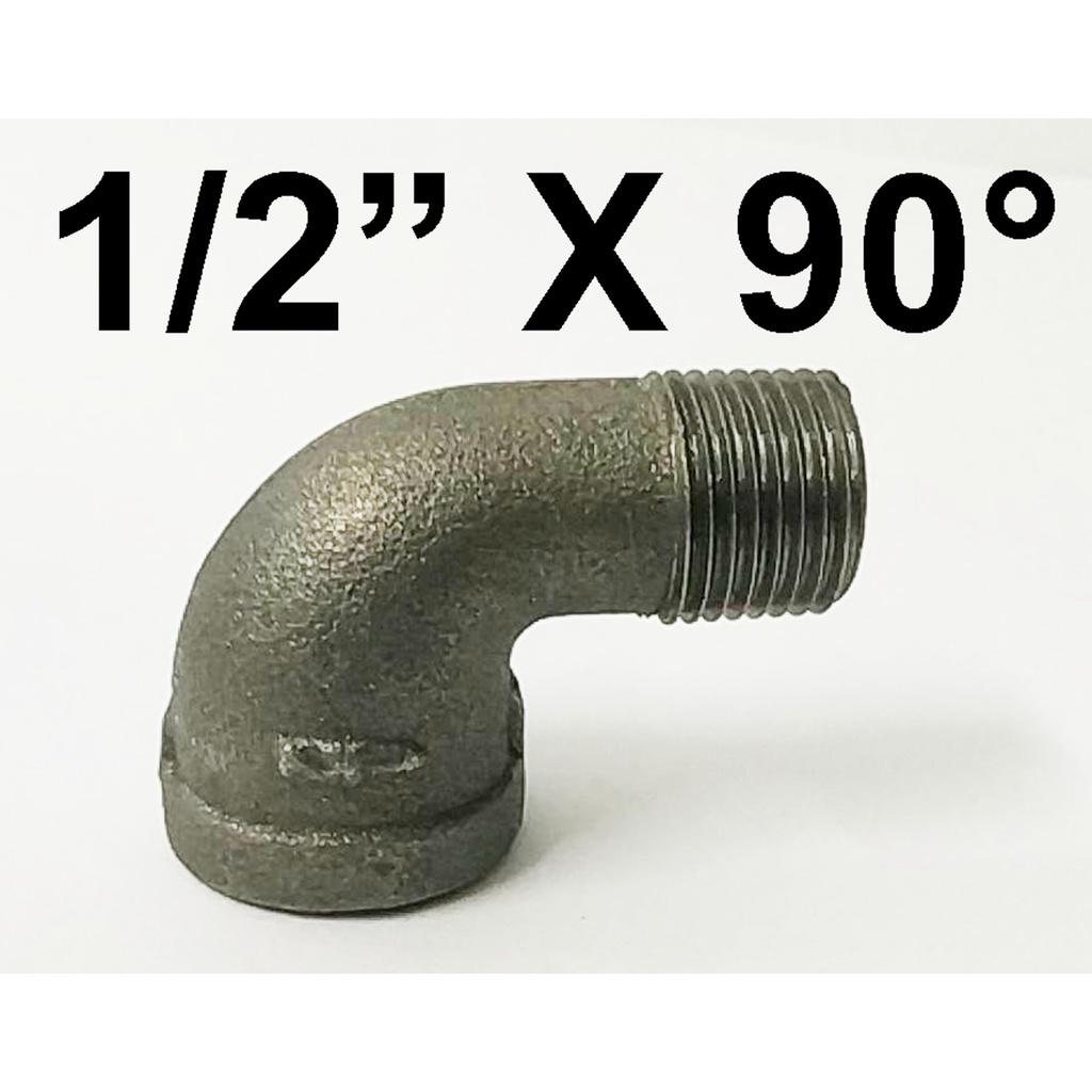 MECH BI STREET ELBOW 1/2" X 90° SCH40 STANDARD SCREW TYPE MALLEABLE ...