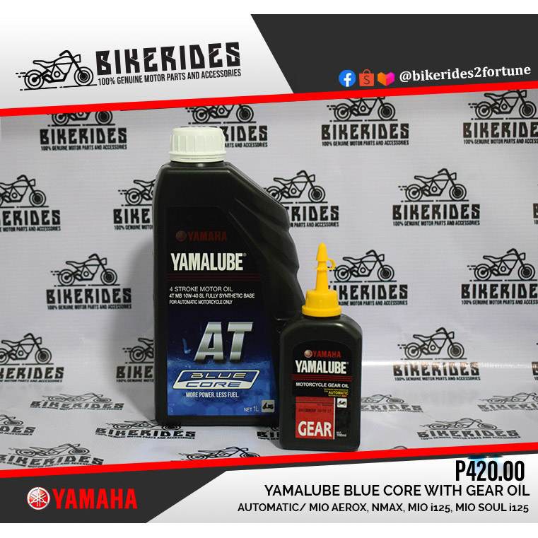 YAMALUBE BLUE CORE ENGINE OIL WITH GEAR OIL SET YAMAHA GENUINE OIL ...