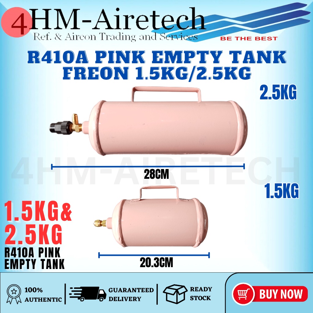 FOURHM R410A 1.5KG/2.5KG PINK EMPTY TANK FREON | Shopee Philippines