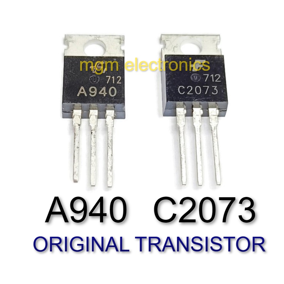 A940 / C2073 TRANSISTOR T-220 Package, Original Transistor | Shopee ...