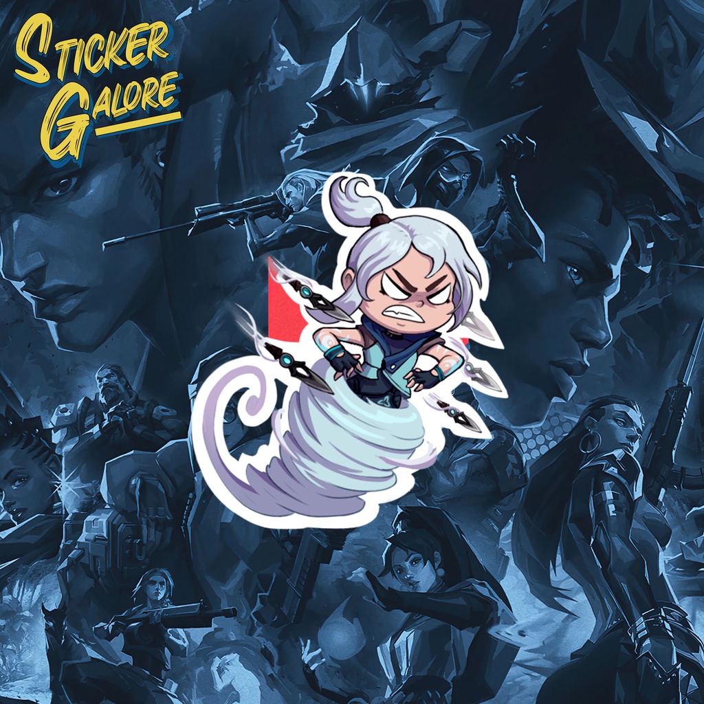 JETT VALORANT SPRAY STICKERS (WATERPROOF AND SCRATCH PROOF, VINYL ...