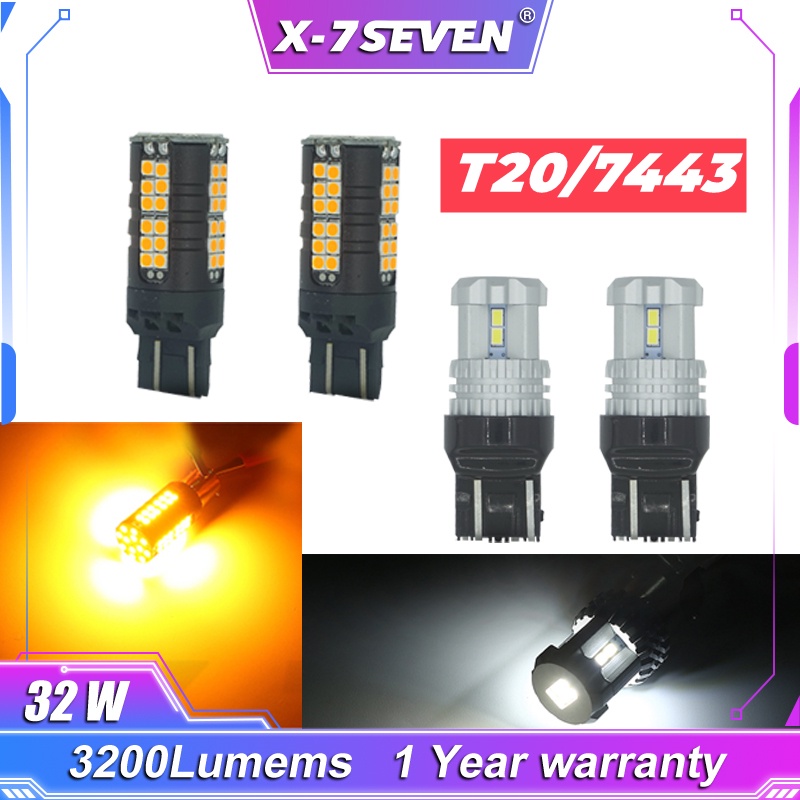 T20/7440/7443 Led Light For Car 32w 3200lumens T20 Signal Light White ...