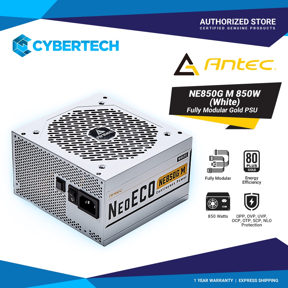 Antec Neoeco 650W 750W 850W NE650G NE750G NE850G 80 Plus Gold Fully Modular PSU | Shopee Philippines