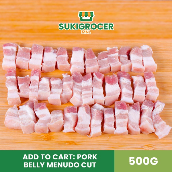 Pork Belly Menudo Cut 500g | Shopee Philippines