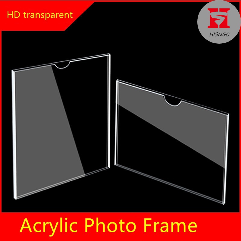 HSG* A4 A5 Clear Acrylic Wall Frame Paper Holder Poster Photo Display ...
