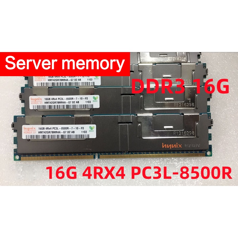 SK/Hynix/Hynix 16G 4R * 4 PC3-8500R 1066 REG ECC Server Memory Strip ...