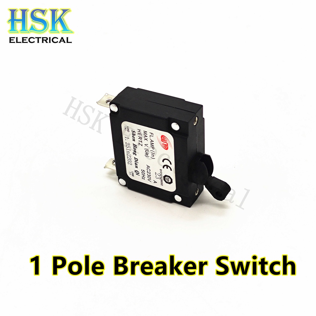 1 Pole 13A, 23A Diesel Generator Breaker Switch 250VAC | Shopee Philippines