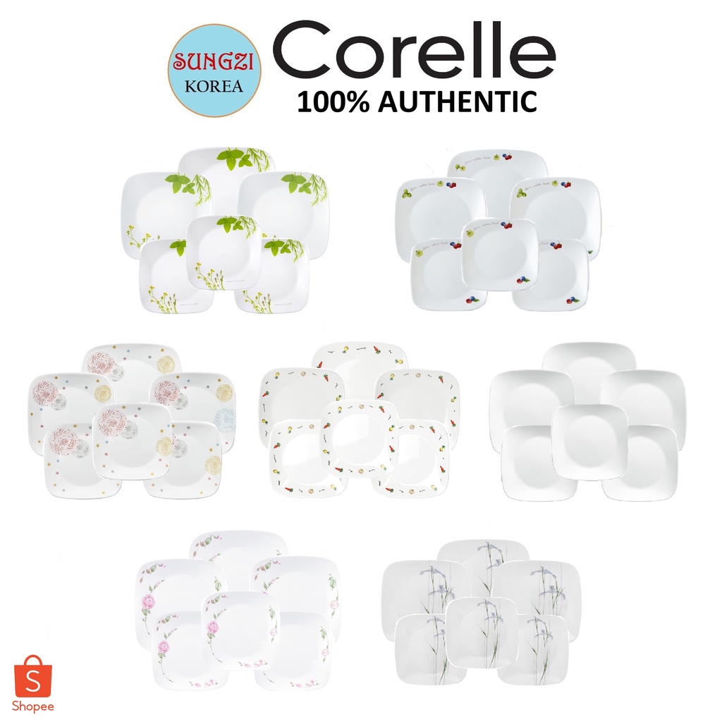 CORELLE Square Dinnerware 6 Piece Set | Shopee Philippines