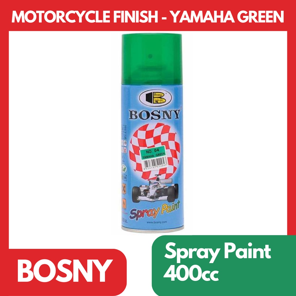 Bosny Candy Tone Yamaha Green Motorcycle Finish Spray Paint 400cc ...