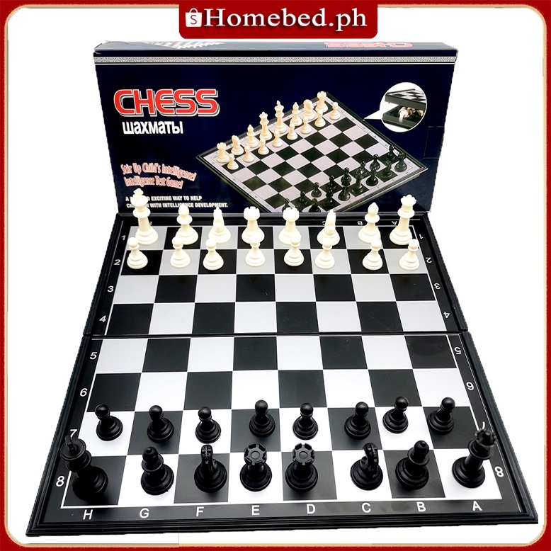 29CM/32CM/34CM/39CMFolding Wooden Chess Board Pieces Set Board Game ...