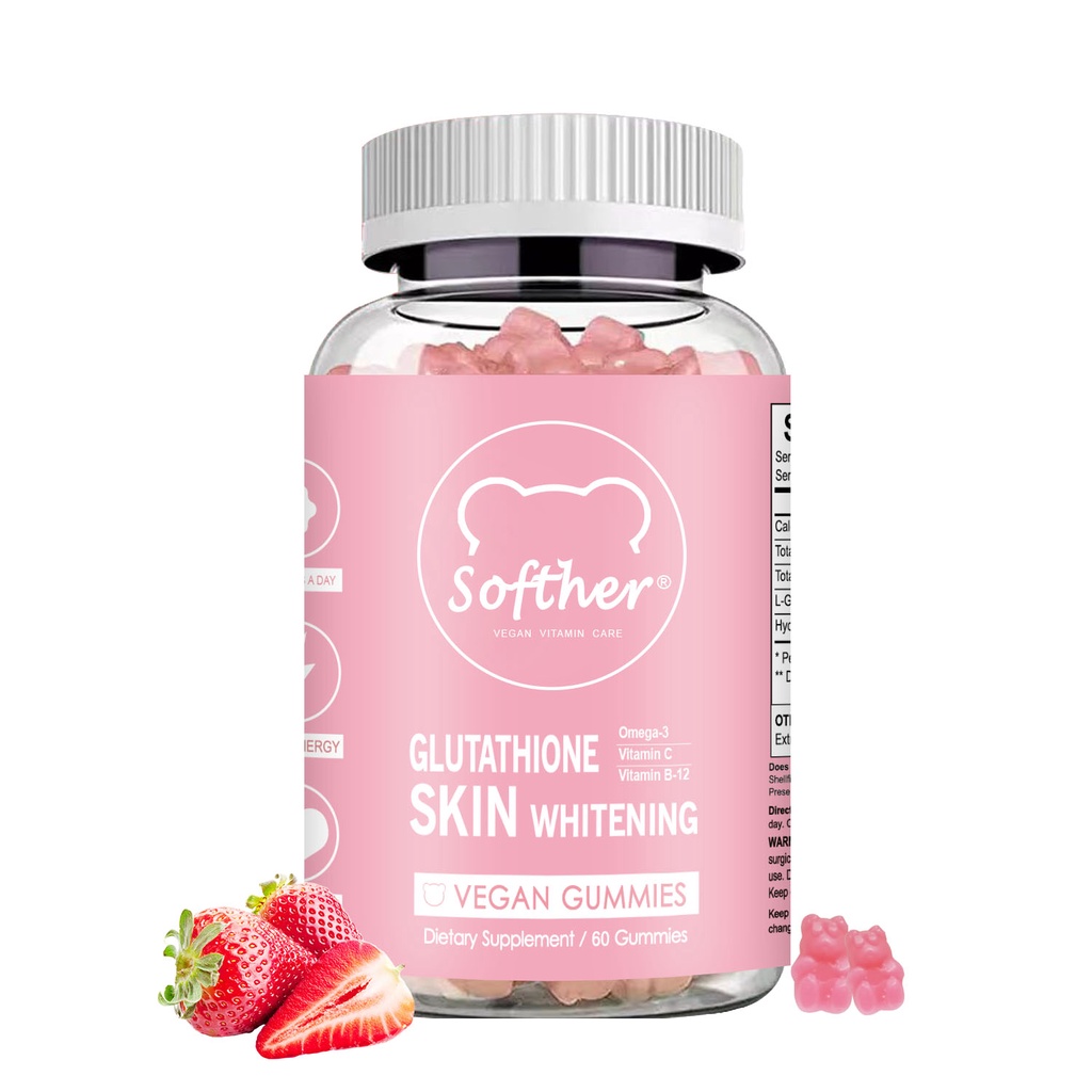 Softher Kids Glutathione Gummies Skin Collagen Gummy Whitening Vitamin ...