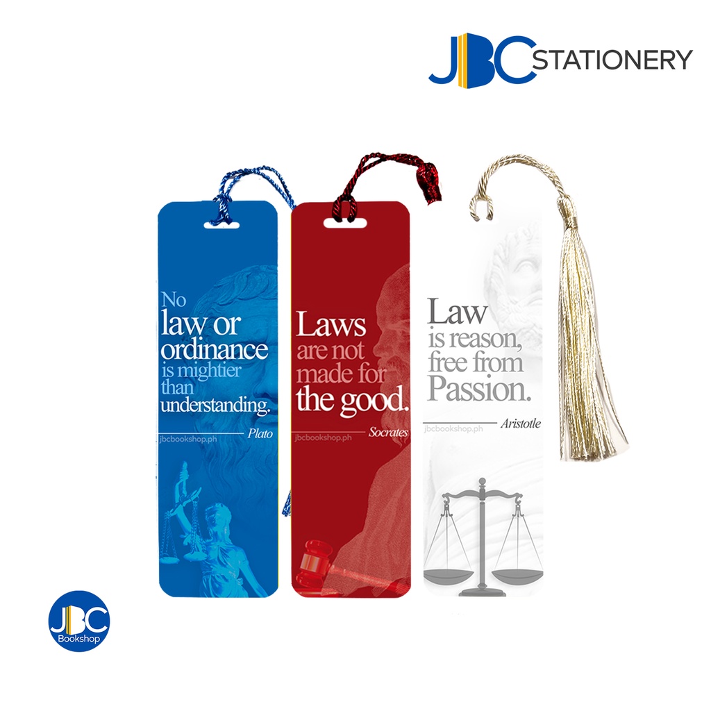 Philosophy of Law Double Sided Bookmark with Tassel 1pc | Shopee ...
