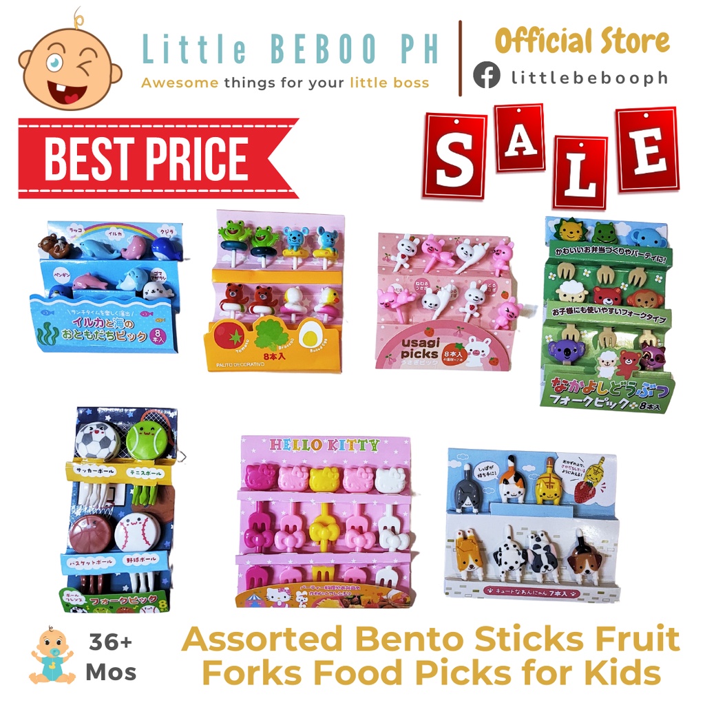 Assorted Bento Sticks Fruit Forks Food Picks for Kids (MSA Torune Food ...