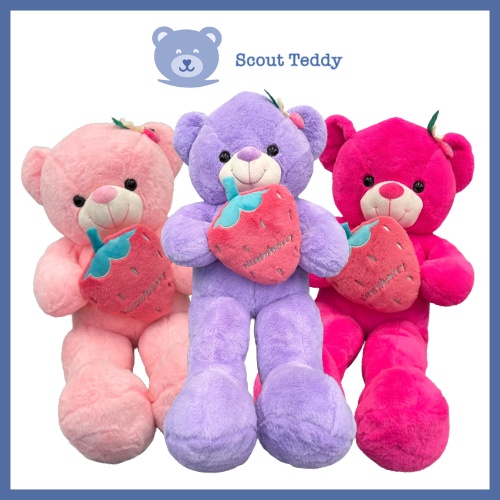 Human Size Teddy Bear with Strawberry: Berry- 130cm, 110cm, 90cm; Cute ...