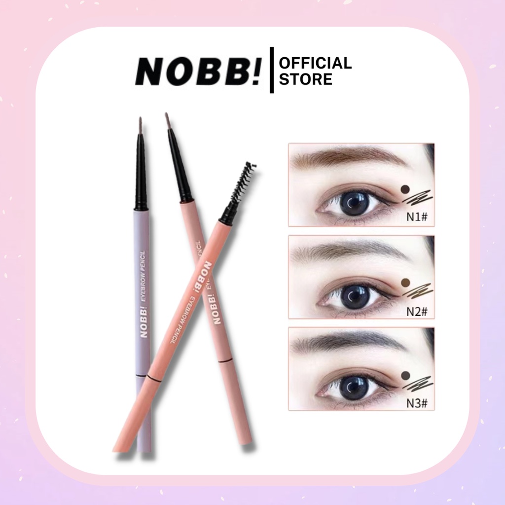 NOBB N38501 Dual Natural Eyebrow Pencil 1.5MM Wild Eyebrow Pen | Shopee ...