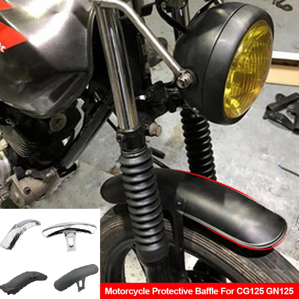 Universal Motorcycle Retro Front Mudguard Wheel Fender Splash Guard ...