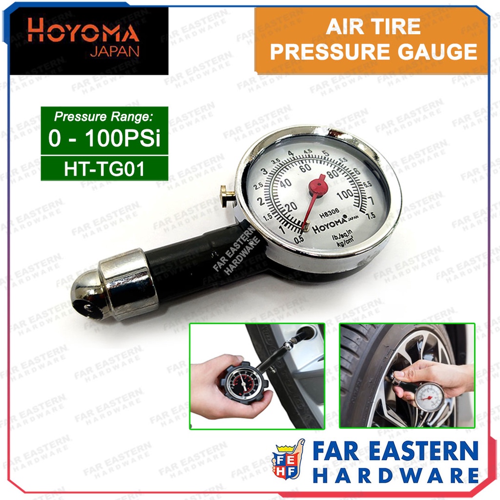 HOYOMA Air Pressure Tire Gauge HT-TG01 HYVAR | Shopee Philippines