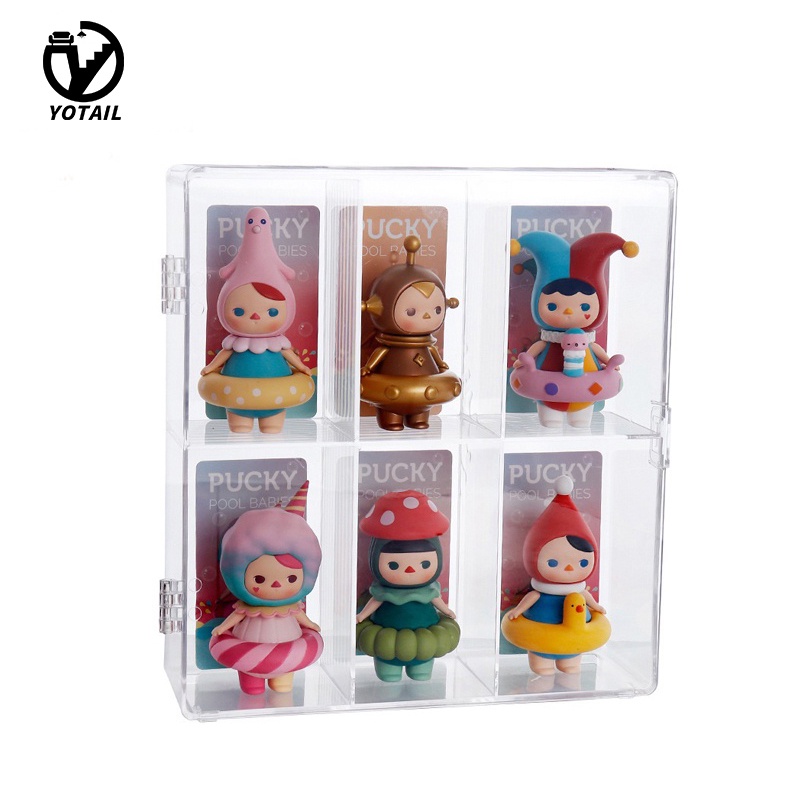 YOTAIL Acrylic Doll Toy Storage Rack Multi-layer Lattice Hand-made ...