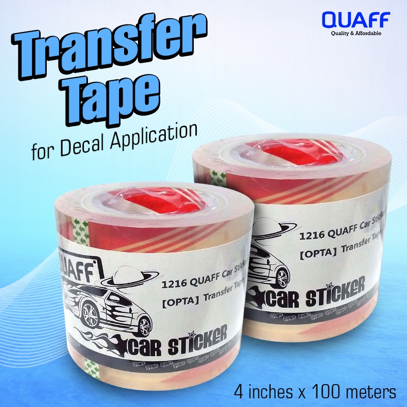 4inches Quaff Transfer Tape for Decal Application Car Sticker (100 ...