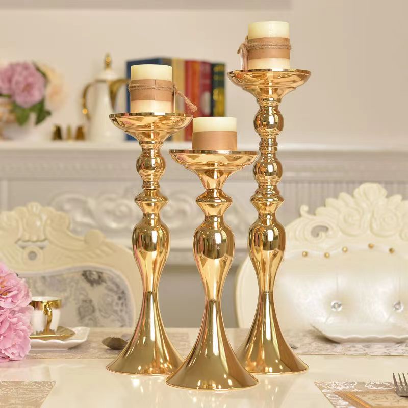 New Mermaid Candlestick Wedding Prop Decoration Deluxe Vase Gold Vase ...