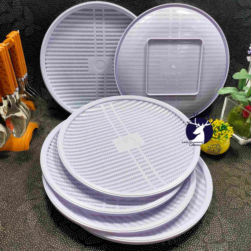 10” PLASTIC PARTY PLATE / COLORED BILAO STYLE FIESTA PLATE / RATTAN ...