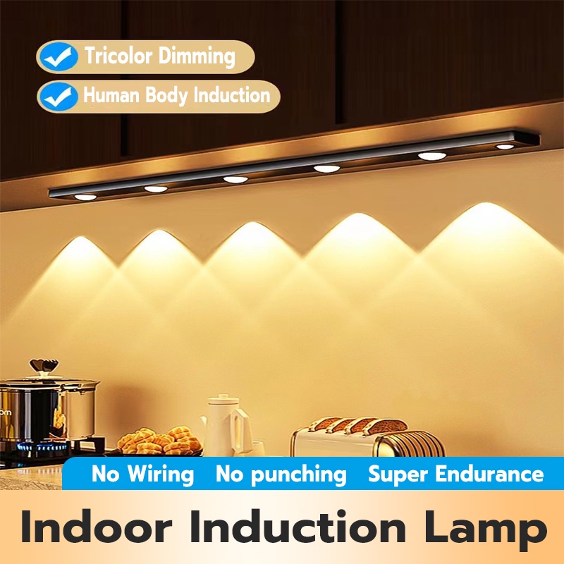 Sensor Light USB Rechargeable Wireless Body Induction Lamp Motion ...