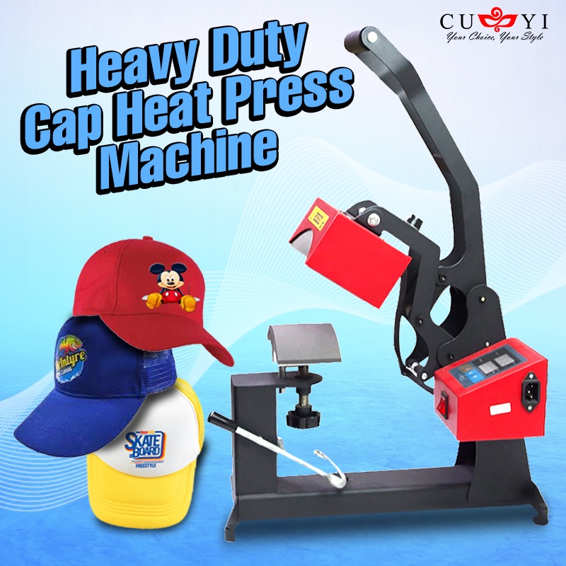 Cuyi Digital Cap Press Heavy Duty Heat Machine For Printing | Shopee ...