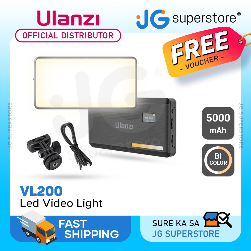 Ulanzi VL200 Mini LED Portable Pocket Video Camera Light with LCD ...