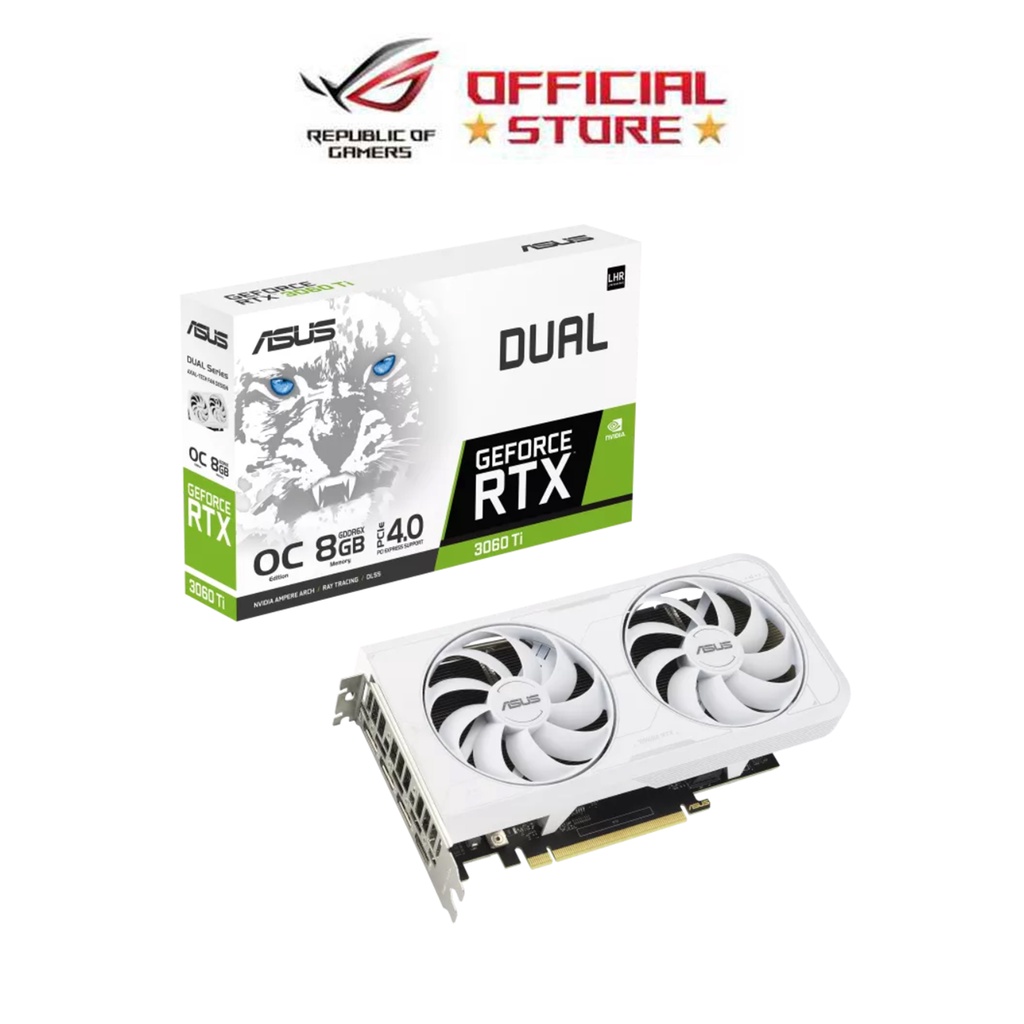 Asus Dual GeForce RTX 3060 Ti OC Edition 8GB GDDR6X Graphics Card ...