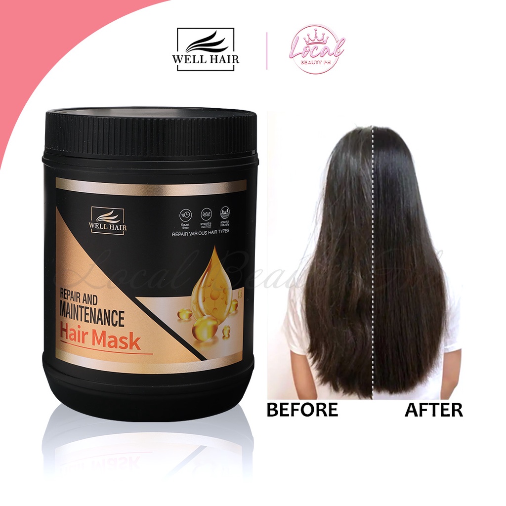 Well Hair WH-H002 Repair And Maintenance Hair Mask 1000ml | Shopee ...