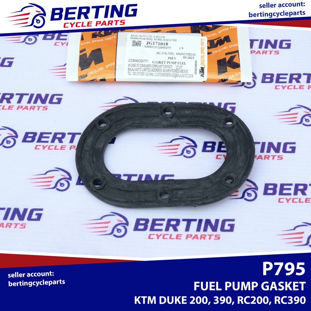 KTM GASKET FUEL PUMP Duke 200 390 RC200 RC390 V1 Genuine JG171018 ...