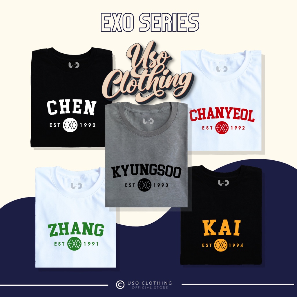 EXO SHIRT PART 1 / KOREAN SHIRT / MINIMALIST KPOP SHIRT / CHEN CHANYEOL ...