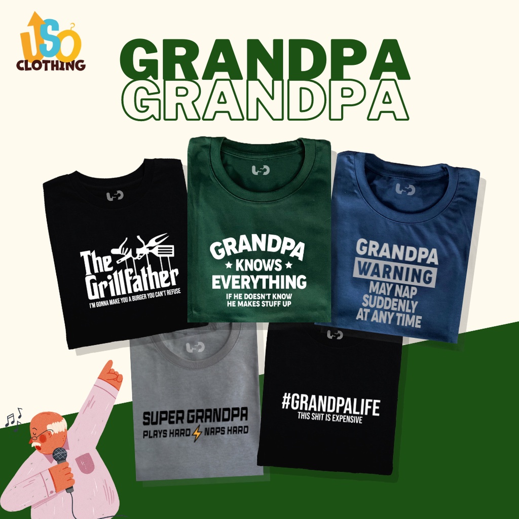 LOLO SHIRT PART 2 / GRANDPA TEES / GRANDFATHER STATEMENT SHIRTS ...