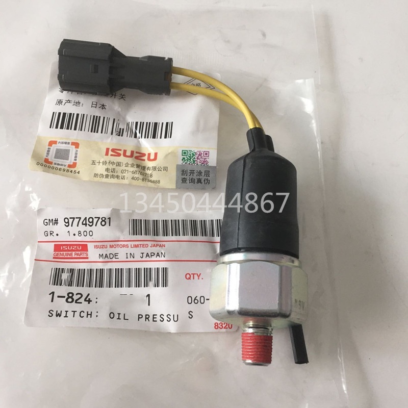 ISUZU Oil Sensor Plug Pressure Switch 4BG1 6BG1 6HK1 6WG1 1-82410170-0 ...