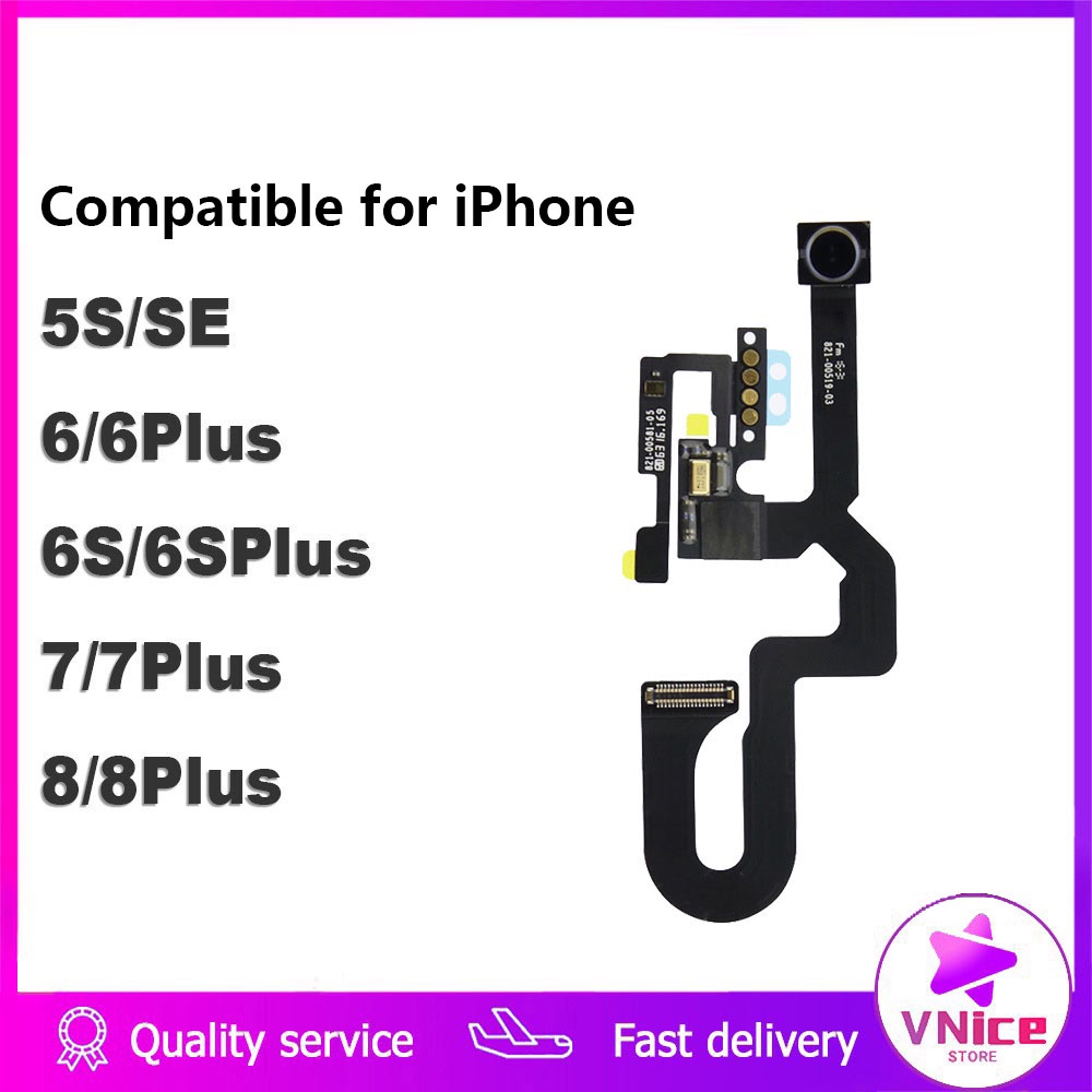 Front Camera Compatible For iPhone 5 5S SE 6 6S 7 8 Plus Front Camera ...
