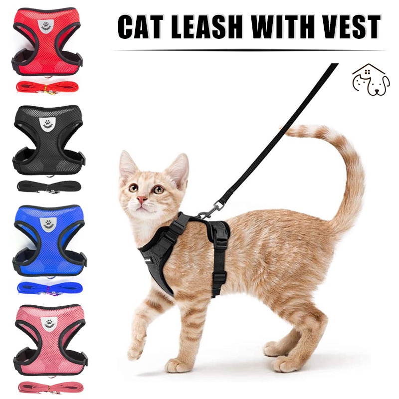 Cat Leash With Harness Cat Vest Harness Pet Leash Puppy Leash For ...