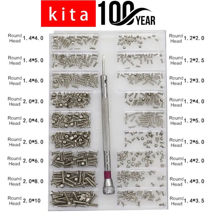 500pcs Mini Screw Diy Kit Set 18 Types For Repair Glasses Watch Phone Tablet Screws Tool Set