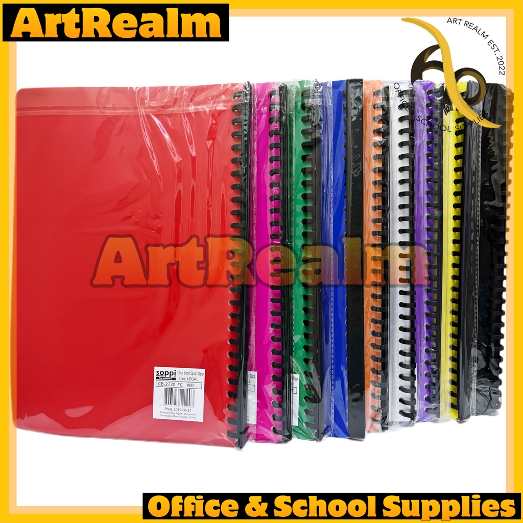 Clear Book Spiral Folder [A4/FC Size] [20 Sheets] | Shopee Philippines