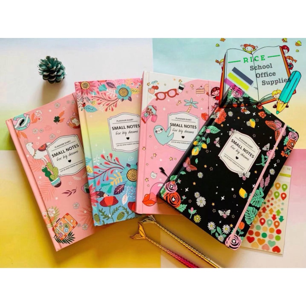 Rice A5 Small Notes For Big Dream Open dated Planner Diary 80 Sheets ...