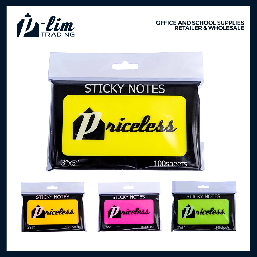 (PL14) Priceless Sticky Notes 3x5" | Shopee Philippines