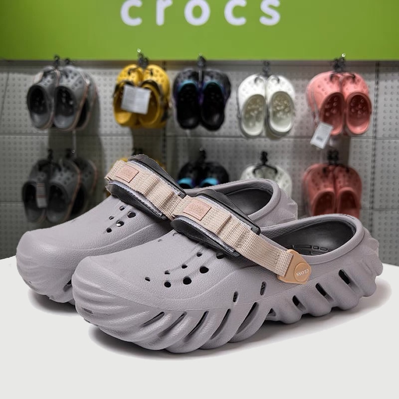 CAPE ECHO CLOG crocs sandals for men slippers Beach Thick Sole Anti ...