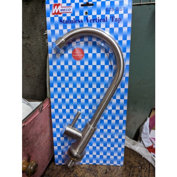 Meco Stainless Vertical Tap Faucet 623-SST | Shopee Philippines